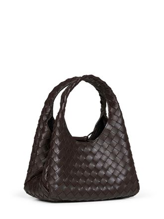 Bottega Veneta Womens Shoulder Bag Campana Brown Lambskin Handbags Hand