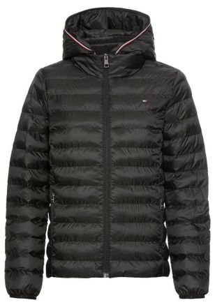 Tommy Hilfiger Steppjacke LW PADDED GLOBAL STRIPE JACKET (Global Serie TH WOMEN) sportive Kapuze mit Global Stripe
