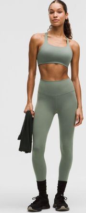 lululemon Wunder Train Leggings mit hohem Bund f&uuml;r Frauen - 64 cm - Gr&ouml;&szlig;e 10 in Willow Leaf