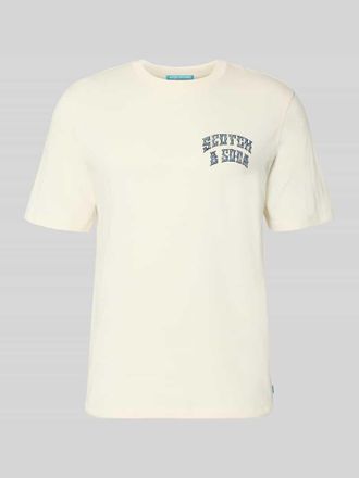 Scotch & Soda T-Shirt mit Label-Prints und Rundhalsausschnitt