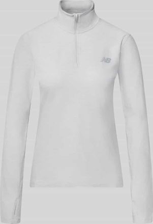 New Balance Regular Fit Longsleeve mit Troyer-Kragen