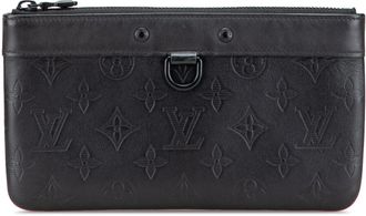Louis Vuitton Clutches - Monogram Shadow Pochette Discovery PM - Gr. unisize - in Schwarz - für Damen