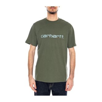Carhartt Work in Progress S/S Script T-Shirt - - Tops - Herren - Gr&uuml;n - S