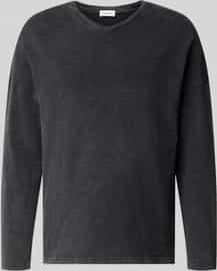 American Vintage Longsleeve mit &uuml;berschnittenen Schultern Modell SONOMA