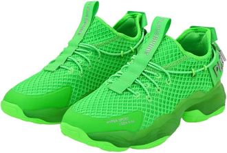 Plein Sport Low-Top Sneaker - Runner Sneaker Tiger Attack//Gen.x.4 - Gr. 35 (EU) - in Grün - für Damen