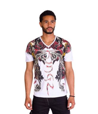 Kingz T-Shirt Totenkopf Shirt mit All-Over Print