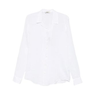 Altea Homme, Chemises, Blanc, Taille: L Linen Shirt