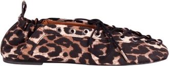 Ganni Femme, Chaussures, Multicolore, Taille: 39 EU Ballerines &agrave; lacets