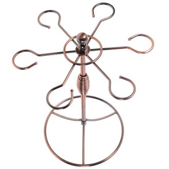 OSALADI Weinglasst&auml;nder aus Eisen Freistehend Platzsparend mit Gedrehtem Draht Becherhalter Stielglashalter f&uuml;r Haushalt Bar und Restaurant