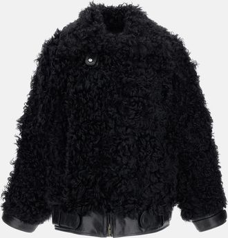 Golden Goose Osanne-jacke Aus Gerüschtem Lammfell