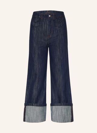HUGO BOSS Wide Leg Jeans Marlene blau