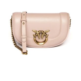 Pinko Pinko, Femme, Sacs, Rose, Taille: ONE Size Mini sac bandouli&egrave;re en cuir