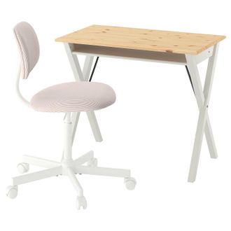 IKEA BOLLPOJKE / BLECKBERGET Schreibtisch und Stuhl