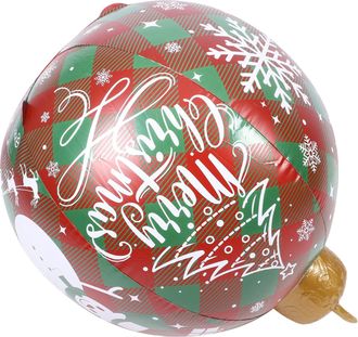 BESPORTBLE DOITOOL Aufblasbare Weihnachtskugel aus PVC Gro&szlig;format Dekorativ als Ornament oder Au&szlig;en-Dekoration Festlicher Weihnachtsschmuck f&uuml;r Zuhause