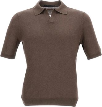 Tagliatore Homme, Tops, Brun, Taille: M Maglietta Polo