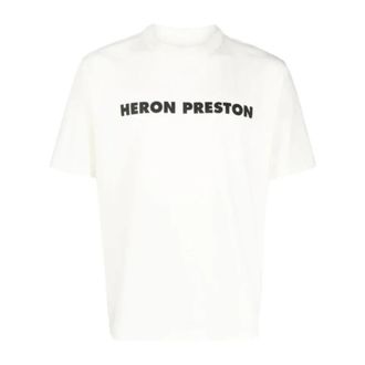 Heron Preston Bedrucktes Logo T-Shirt - - Tops - Herren - Wei&szlig; - M