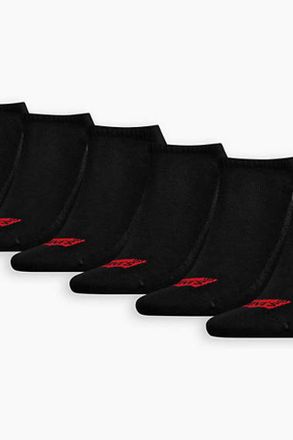 Levi's Low Cut Batwing Logo Socks - 6 Pack - Herren - Schwarz / Schwarz
