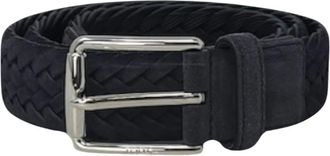 Tod's Homme, Accessoires, Bleu, Taille: 105 CM Intreccio P.35 Belt