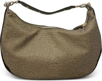 Borbonese Femme, Sacs, Vert, Taille: ONE Size Sac Hobo