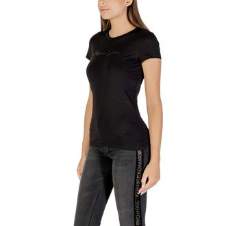 A|X Armani Exchange Logo-Embroidered Cotton T-Shirt - Black