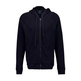 Majestic Filatures Baumwoll-Sweatshirt mit Kapuze und Rei&szlig;verschluss - - Sweatshirts & Hoodies - Herren - Blau - M