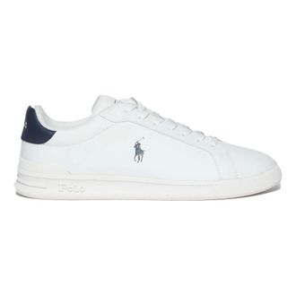 Ralph Lauren Homme, Chaussures, Blanc, Taille: 45 EU Baskets GRT CT II en cuir blanc