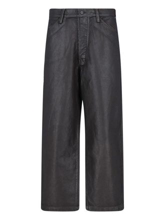 Christophe Lemaire Weite Beschichtete Denim-Hose