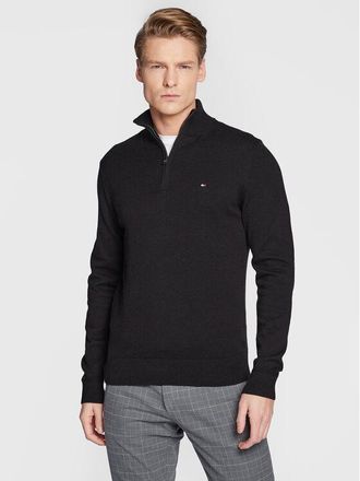 Tommy Hilfiger Pullover Pima MW0MW28049 Schwarz Regular Fit