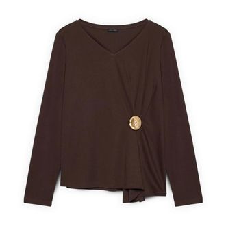Fiorella Rubino Damen, Blusen & Hemden, Braun, XLGr&ouml;&szlig;e