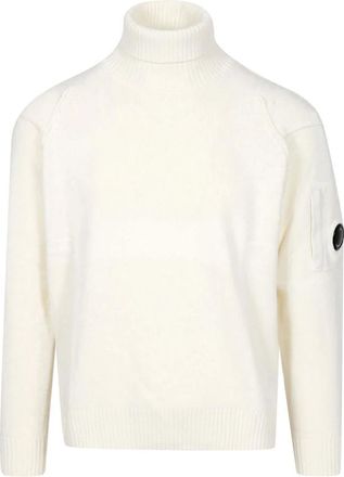 C.P. Company C.p. Company, Homme, Pulls, Blanc, Taille: XL Pull Col Roul&eacute;