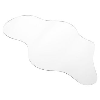 BESPORTBLE Weihnachtsdorf-Eislaufteich: Mikrolandschafts-Accessoires - Asymmetrischer Eisspiegelteich als winterliche Dekoration f&uuml;r Schreibtisch und Kaminsims