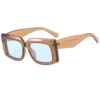 Generic Lunettes De Soleil Unisexes &Agrave; Monture Fine For Les Trajets Domicile-travail, La Conduite En Ext&eacute;rieur Et Vacances(Brown)