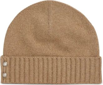 Lauren Ralph Lauren Gerippte Beanie mit Knöpfen - Braun