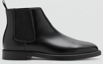 Mango Chelsea boots simili-cuir noir - Homme - 39 - MANGO MAN
