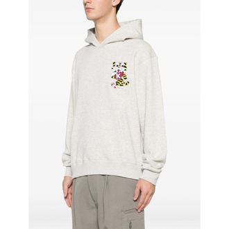 Kenzo Tiger Motif Hoodie - Grey