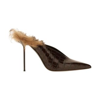 PARIS TEXAS Mules &agrave; talon - Femme - Chaussures - Brun - Taille: 38 EU