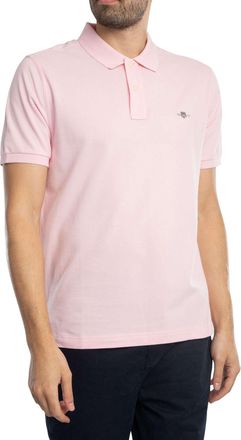 GANT Herren REG Shield SS Pique Polo Polohemd, California PINK, L