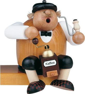 KWO Olbernhau R&auml;uchermann Kaffeesachse, gro&szlig;, 24 cm, Holz, Mehrfarbig, 24cm