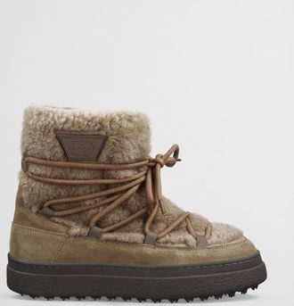 GANT Damen Mittelhoher Snowhill Lace-Up Stiefel (37) WARM KHAKI