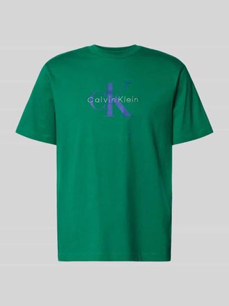 Calvin Klein Jeans T-Shirt mit Label-Print und Rundhalsausschnitt