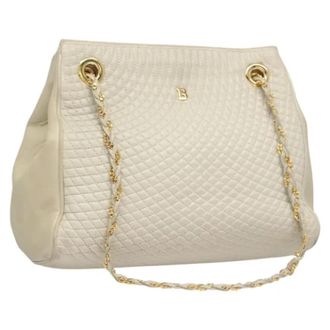 Bally Pre-owned Leder Schultertasche - - Pre-owned - Damen - Grau - ONE SIZE
