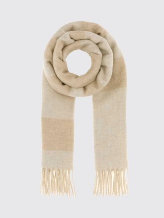 Loewe &Eacute;charpe classique &agrave; logo jacquard en pur cachemire avec bords frang&eacute;s