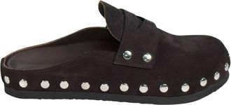 Vic Mati&eacute; Boho Wildlederpantolette - - Shoes - Damen - Braun - 37 EU