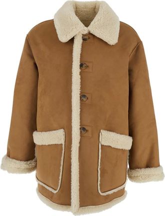 Dunst Homme, Vestes, Beige, Taille: M Veste Réversible en Shearling