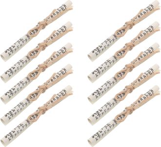 BESPORTBLE HAKIDZEL 10 St&uuml;ck Koschere Hebr&auml;ische Mezuzah Rollen Religi&ouml;ser J&uuml;discher T&uuml;rsegen Bedruckte Schriftrollen aus Papier 2,95 X 0,39 Zoll Spirituelle Hau