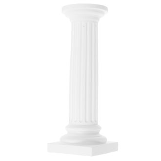 Hemobllo R&ouml;mische S&auml;ulendekoration Gipsstatue Mittelgro&szlig; mit Feiner Textur f&uuml;r Wohn und Eingangsbereich Dekor