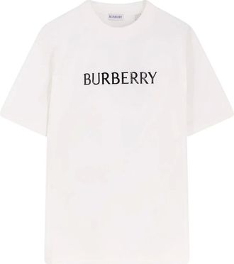 Burberry Homme, Tops, Blanc, Taille: M T-Chemises