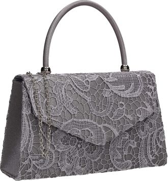 Swankyswans Kendall Damen Clutch, Spitze, elegant, Grau, Einheitsgröße
