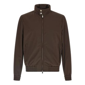Brunello Cucinelli Stretch Membrane Jacke - - Jackets - Herren - Braun - 5XL