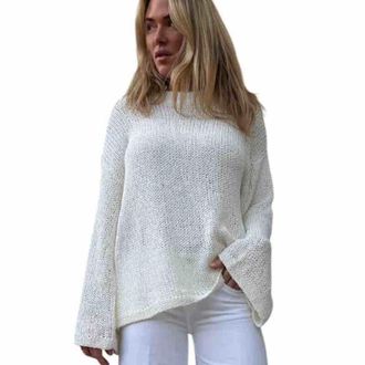 The Garment Damen, Strickwaren, Wei&szlig;, SGr&ouml;&szlig;e